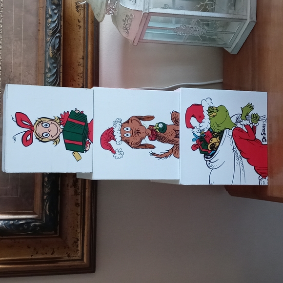 Dr. Seuss | Holiday | Grinch Stackable Wood Boxes | Poshmark